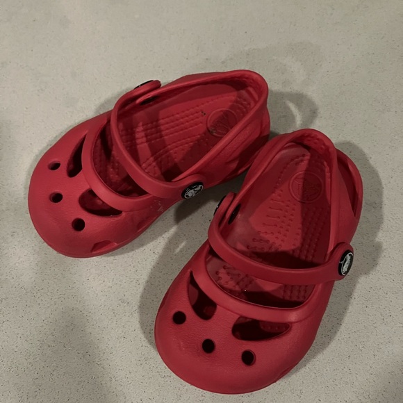 CROCS | Shoes | Crocs Shayna Raspberry Mary Jane Flat 4t | Poshmark